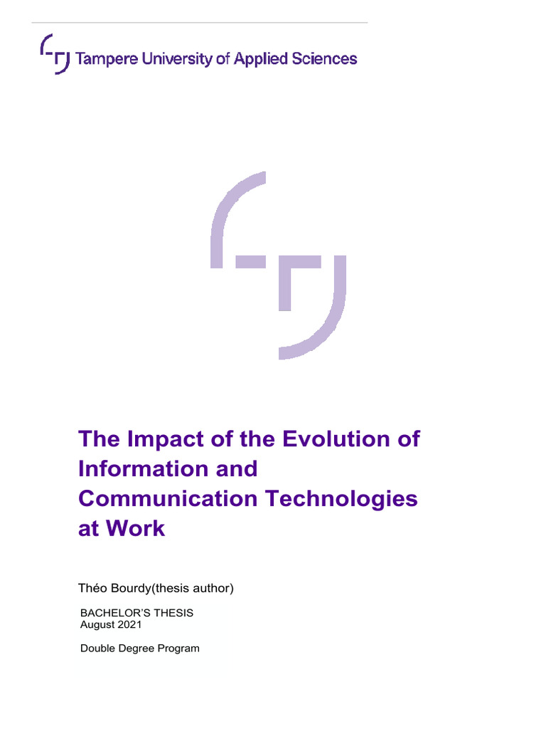 Investigating Modern Communication Technologies - The Effect of in ...