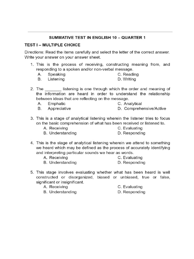 ENGLISH Reviewer | PDF