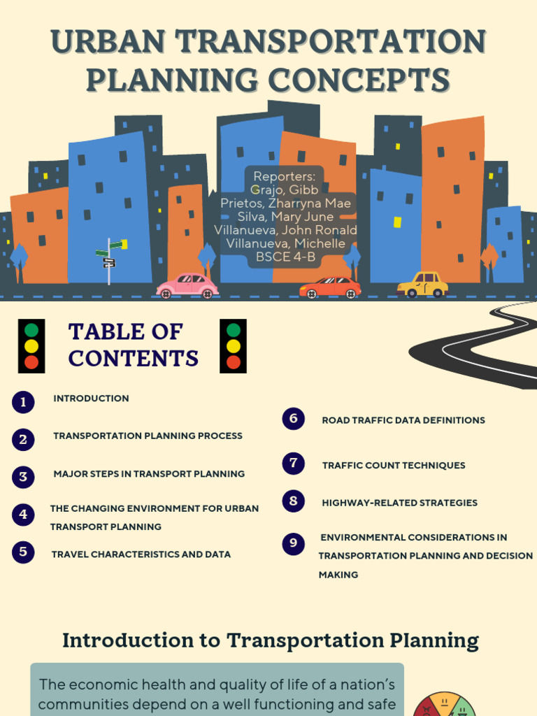 Urban Transportation Planning Concepts | PDF | Transport | Traffic
