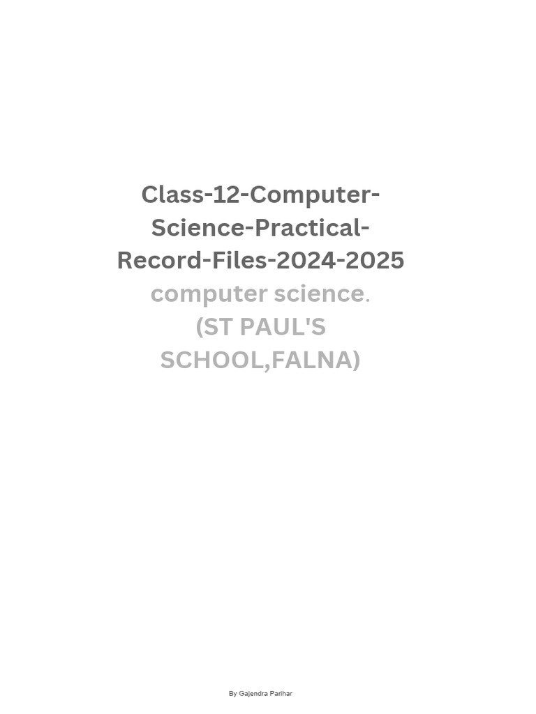 Class 12 Computer Science Practical Report Files 2022 2023.PDF 20240519 ... Class 12 Computer Science Practical Report Files 2022 2023.PDF 20240519 ...
