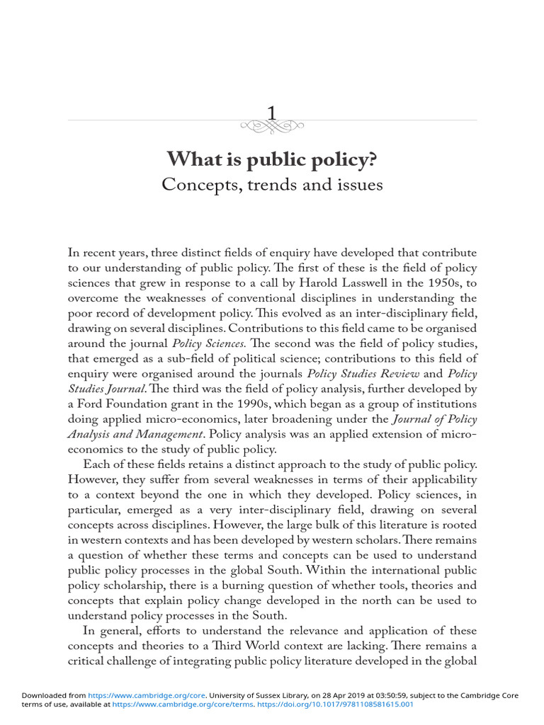 Understanding Public Policy Concepts | PDF | Policy | Institution