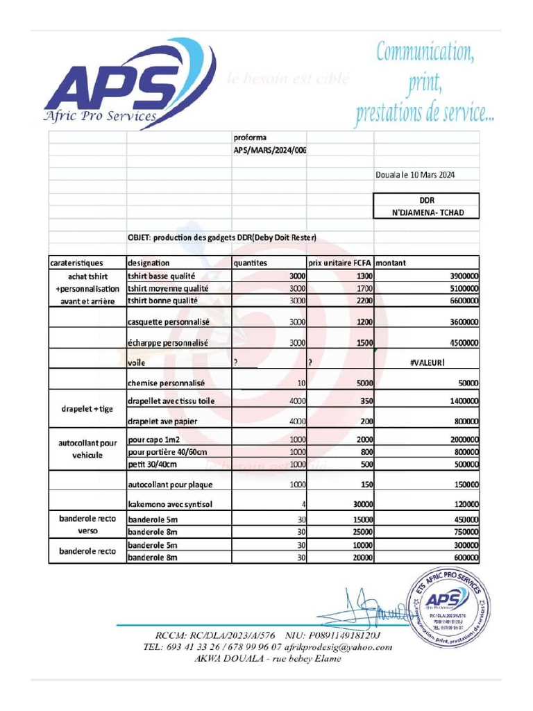 DDR Facture | PDF