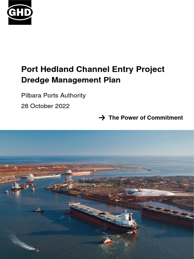 Port Hedland Channel Entry Project Dredge Management Plan | PDF ...