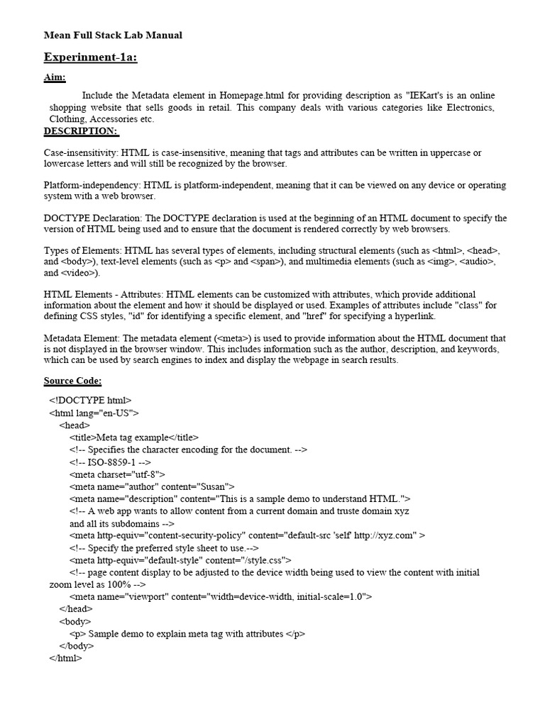 MEAN STACK (AutoRecovered) | PDF | Class (Computer Programming) | Java ...