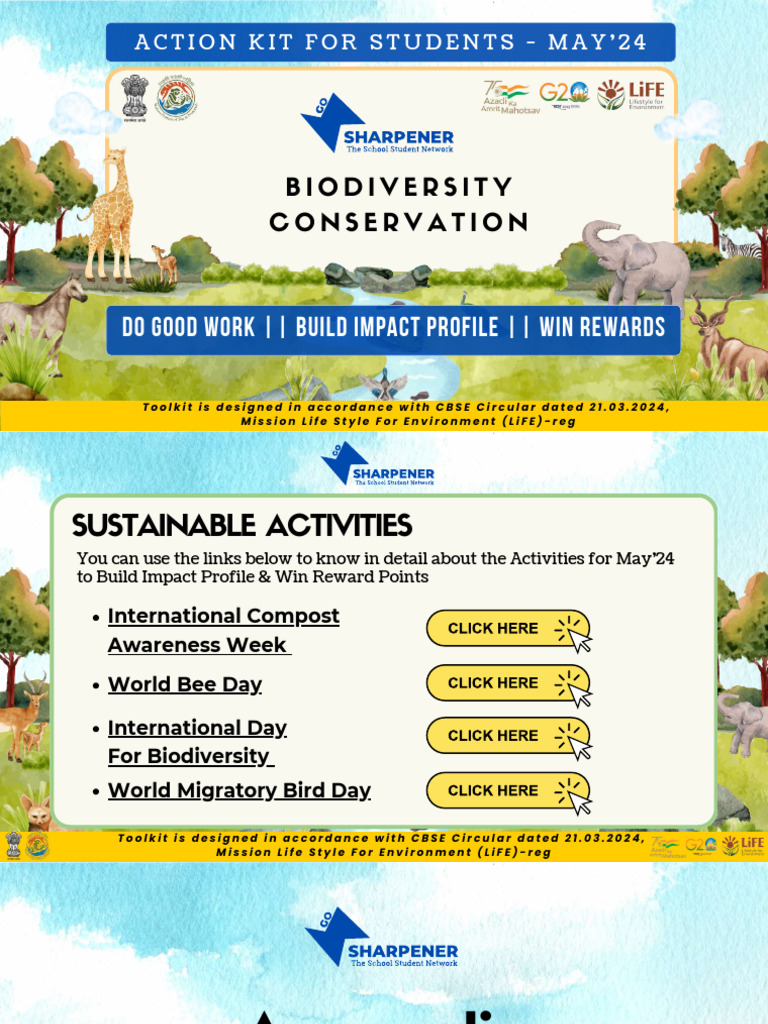 Holiday Homework SDG Toolkit 2024 (For Students) | PDF | Natural ...