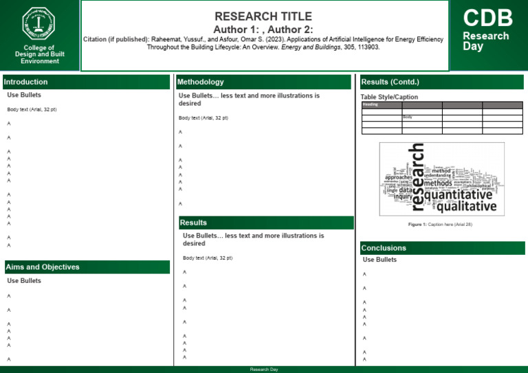 Poster Template - CDB Research Day 232 | PDF