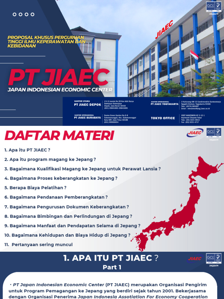 Biaya dan Program Magang PT JIAEC | PDF