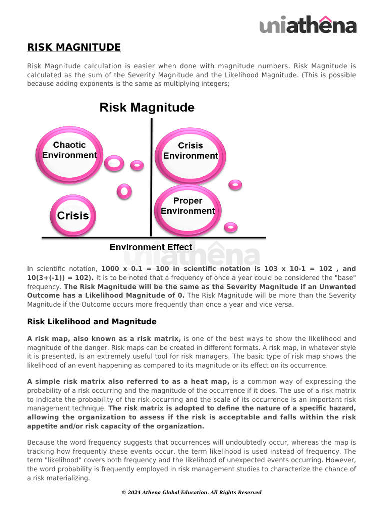 Risk Magnitude | Download Free PDF | Risk | Risk Management