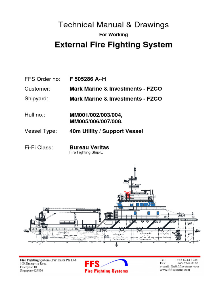 External Fire Fighting System Manual | PDF | Switch | Stainless Steel