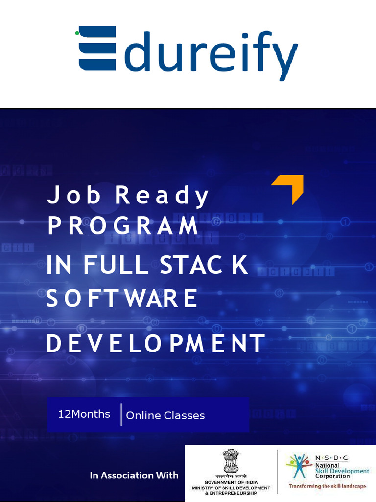 Edureify Full-Stack-Development Brochure ISA | PDF | Java Script | Information Technology