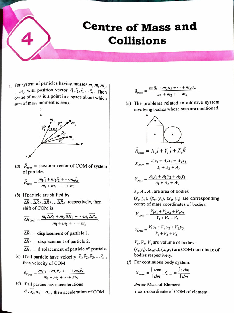 Mass'center | PDF | Collision | Mass