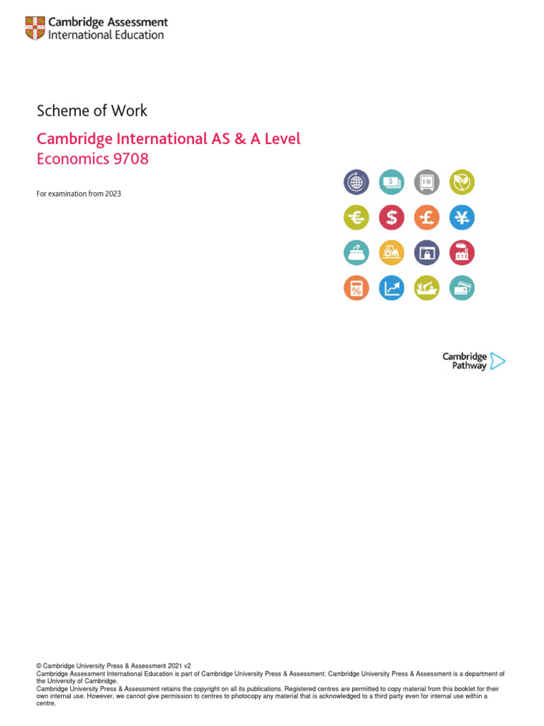 9708 - Scheme - of - Work (For Examination From 2023) | PDF ...