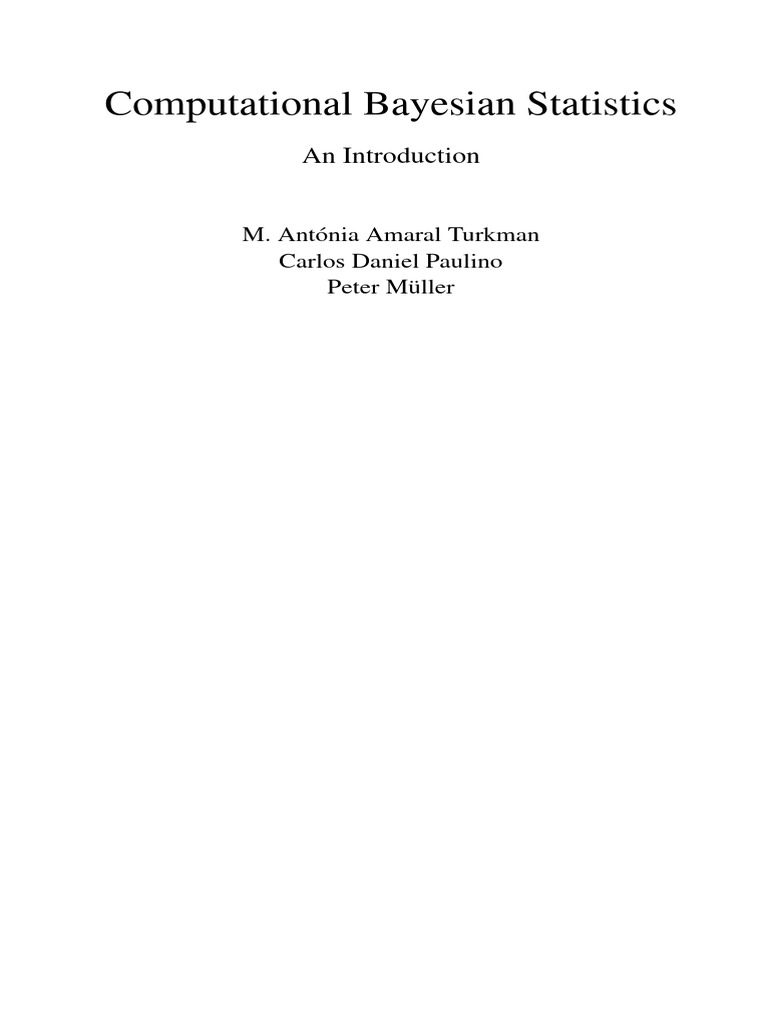 Computational Bayesian Statistics Pdf Statistical Inference Bayesian Inference