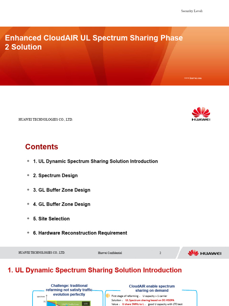 Enhanced CloudAIR - UL Dynamic Spectrum Sharing Solution | PDF | Lte (Telecommunication) | Gsm
