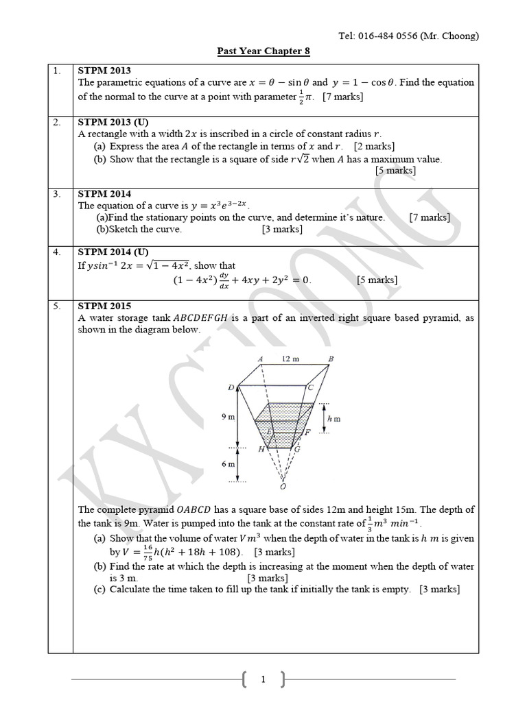 Math Sem 2 Past Year Question 2 | PDF | Geometry | Analytic Geometry