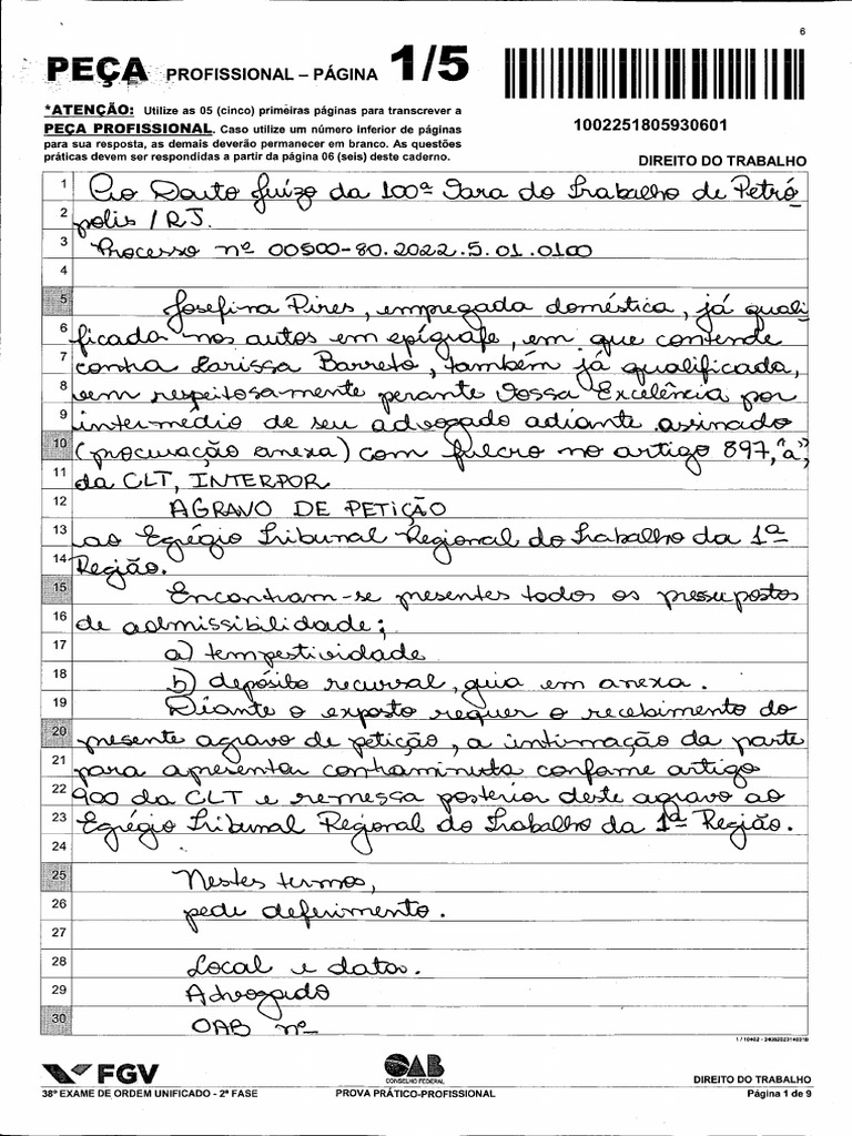 Prova Corrigida | PDF