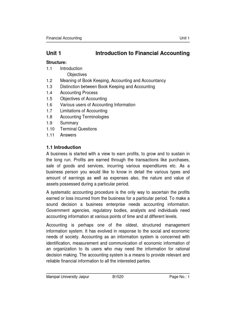 Financial Accounting Merged | PDF | Debits And Credits | Equity (Finance)