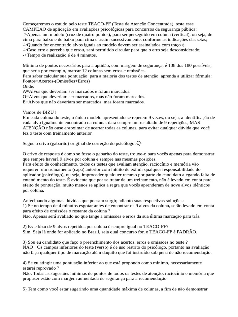 Bizus Compilados (IMPORTANTE!) | PDF | Tempo | Psicologia