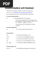 Satsschema Bisats Och Huvudsats Och Övningar 2024 | PDF