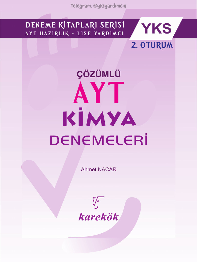 Karekök Yayınları - AYT Kimya - 30'lu Deneme | PDF
