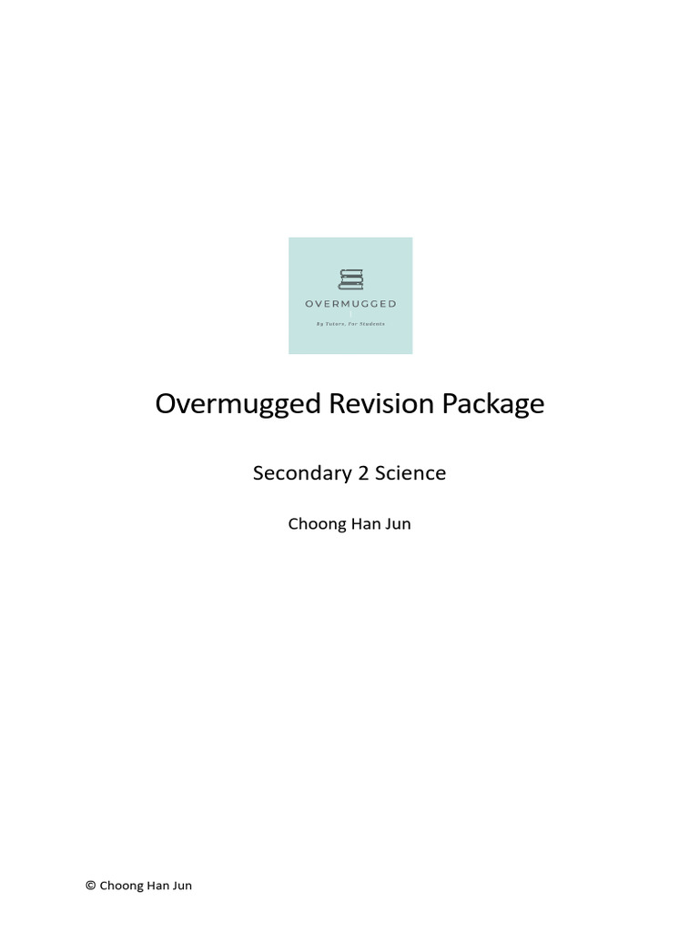 Secondary 2 Science Revision Guide | PDF | Digestion | Menstrual Cycle
