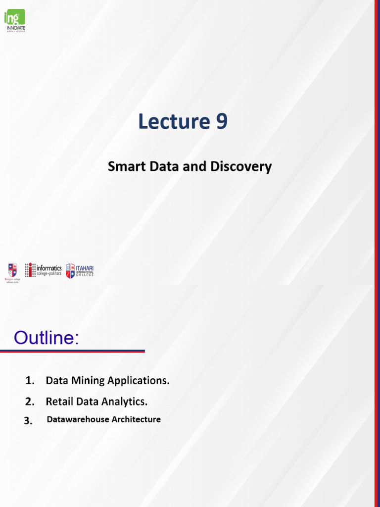 lecture slide | PDF | Data Mining | Analytics