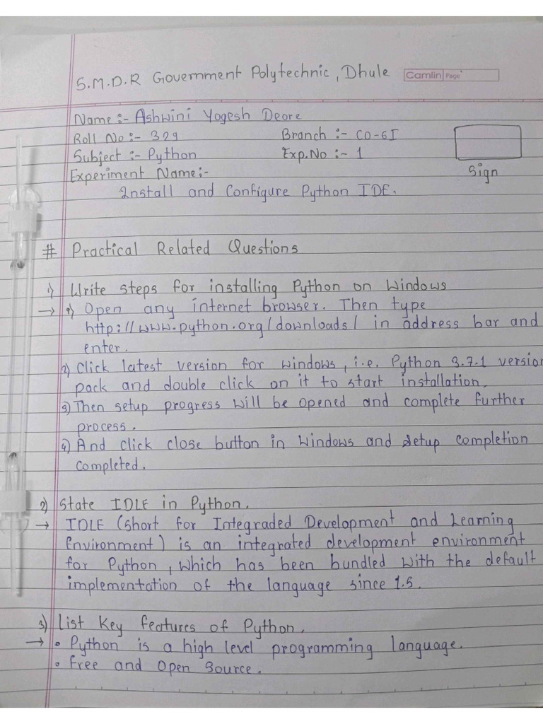 Python Practical | PDF