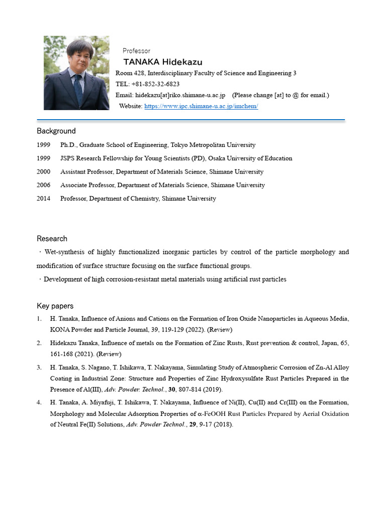 Hidekazu TANAKA | PDF | Technology & Engineering