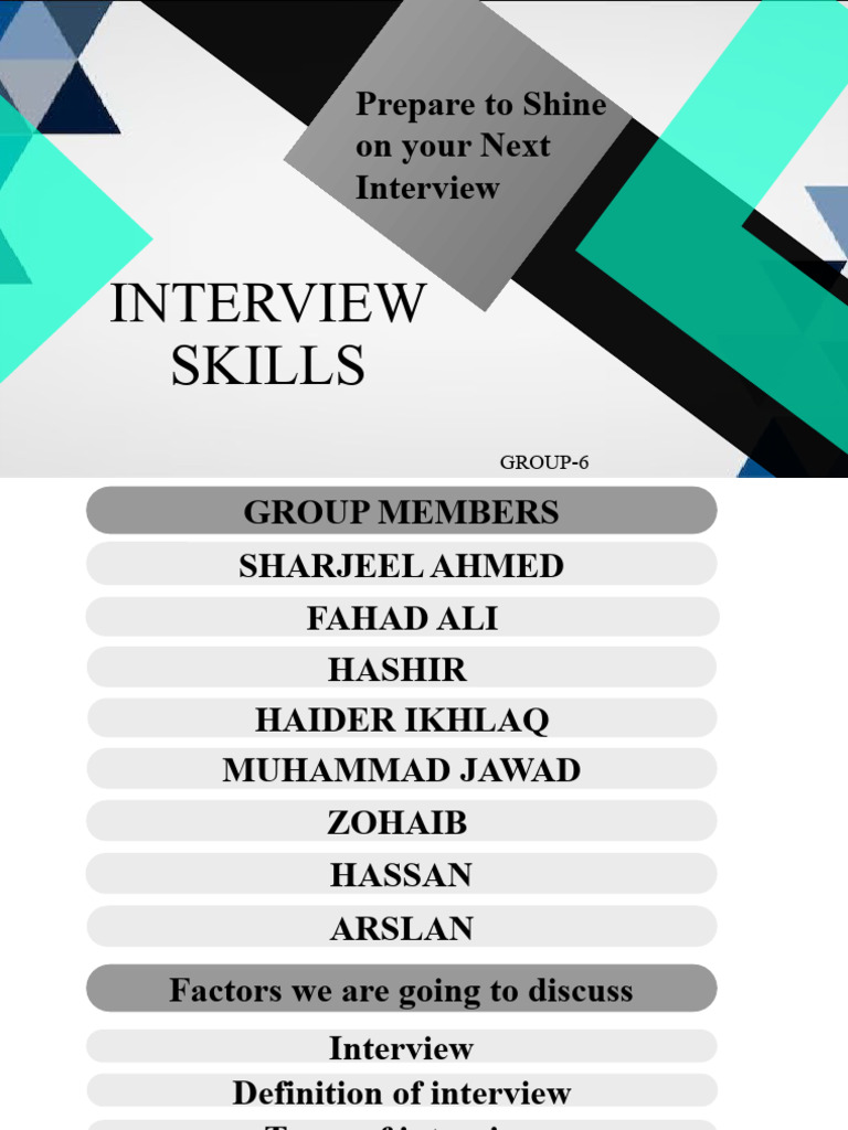 Essential Interview Skills Guide | PDF | Human Communication ...