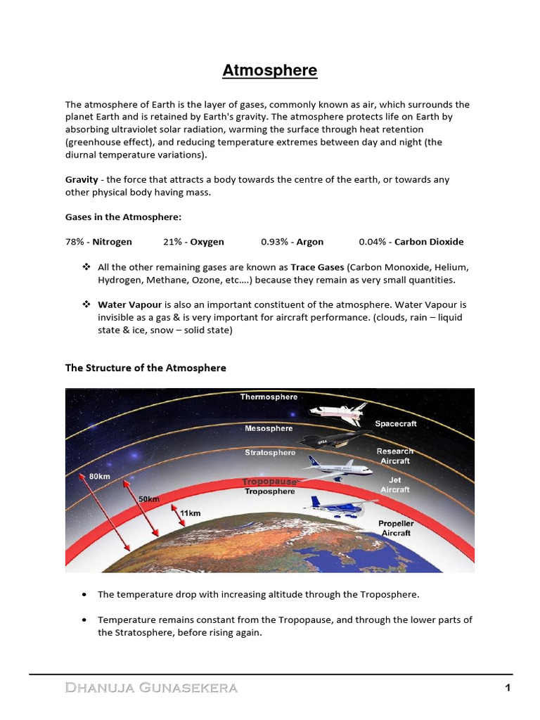 Earth's Atmosphere Composition & Structure | PDF