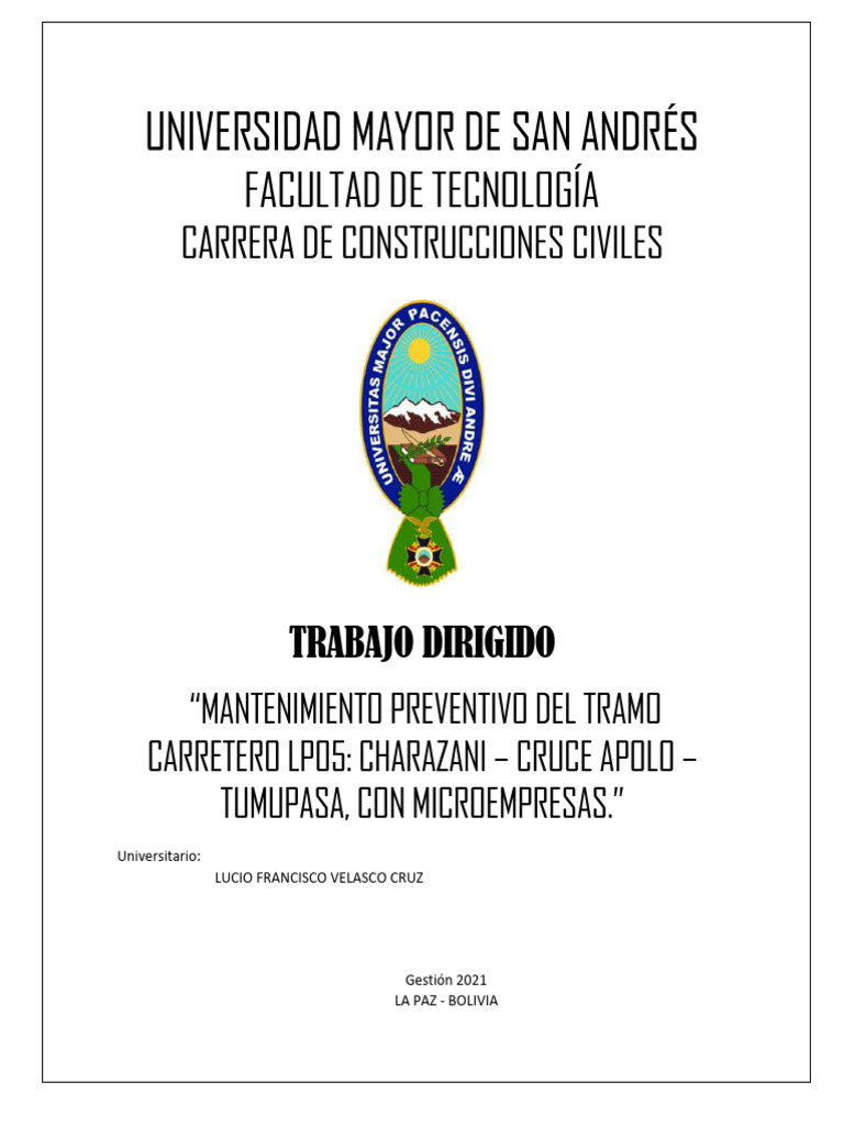 TD 2561 | PDF | Contratista general | La carretera