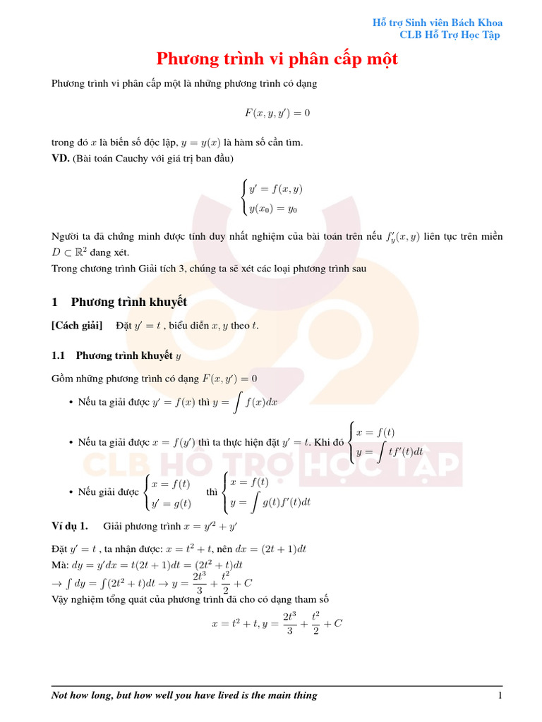 Tuần 4-5 - PTVP Cấp 1 - Lý Thuyết | PDF