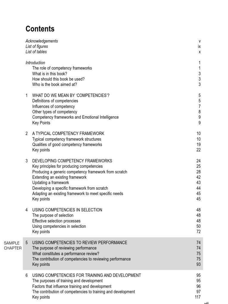 A Practical Guide To Competencies Sample Chapter | PDF | Competence ...