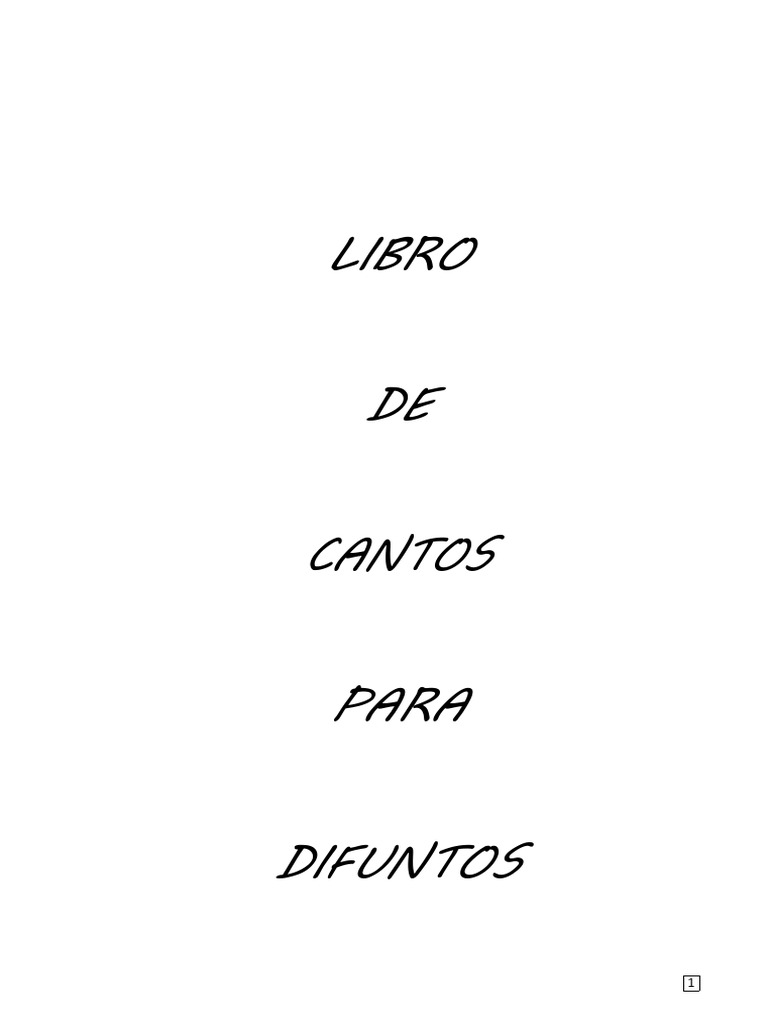 Libro Cantos para Difuntos | PDF | María, madre de Jesús | Cristo (título)
