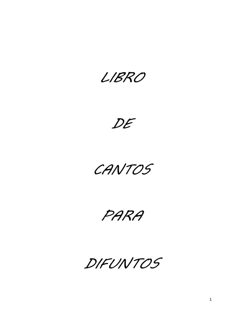 Libro Cantos para Difuntos | PDF | María, madre de Jesús | Cristo (título)