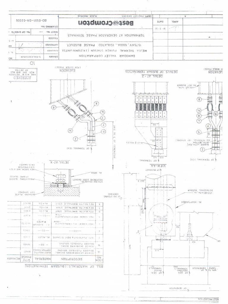 Bus Duct-Drawings U123 | PDF