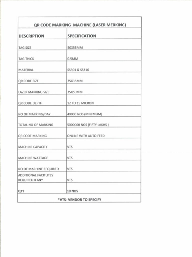 QR Code Machine Spec & DRG | PDF