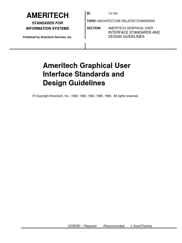 Ameritech Guiguide | PDF | Graphical User Interfaces | Window (Computing)