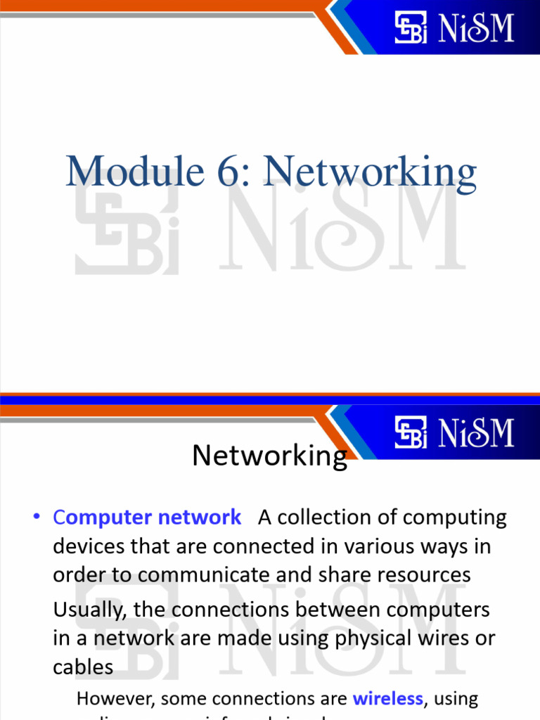 Day1.3 NetworkingConcepts | PDF | Computer Network | Internet Protocol Suite