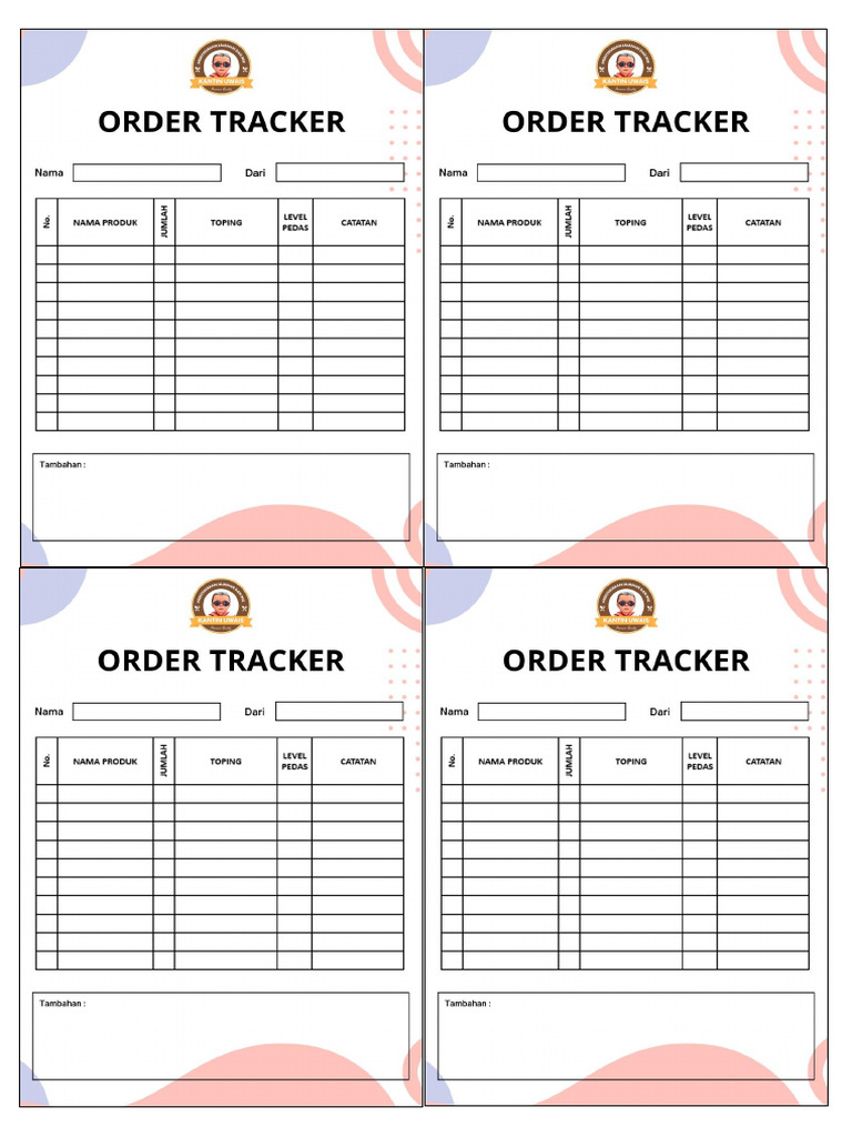Order Tracker | PDF