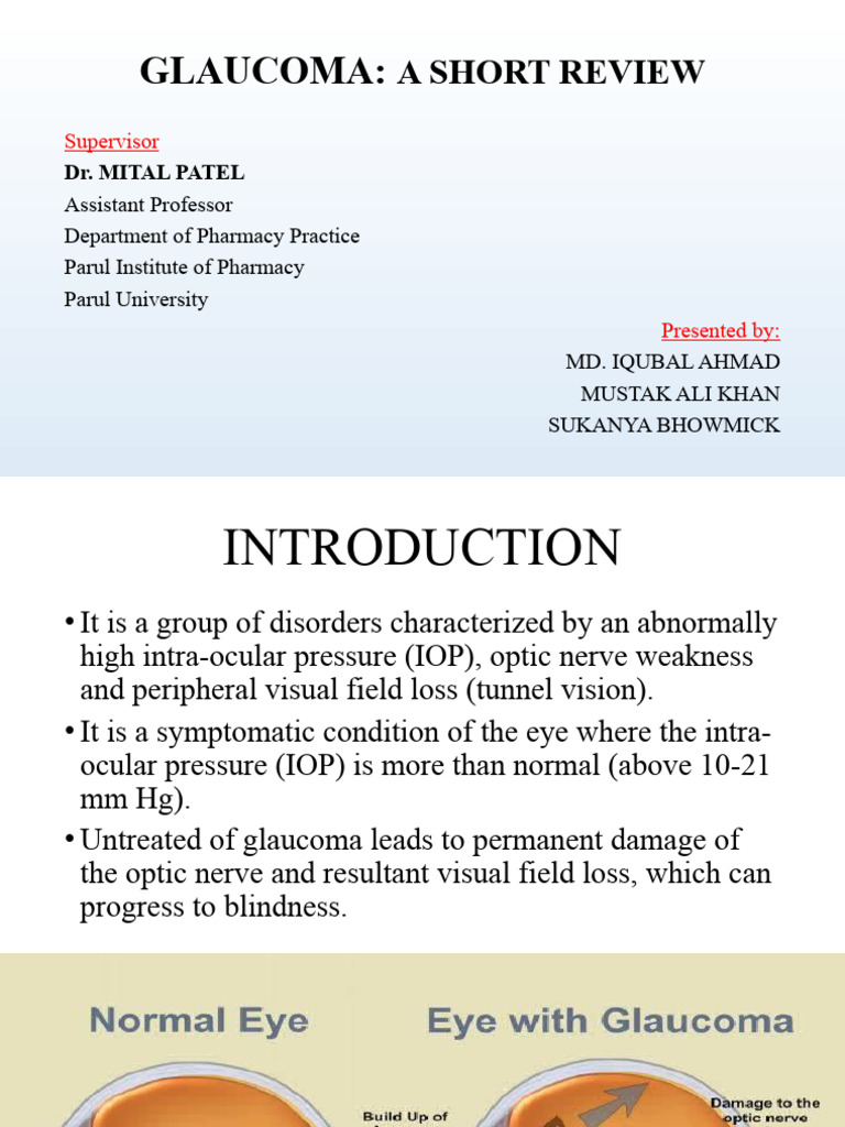 Glaucoma | PDF | Glaucoma | Medical Specialties