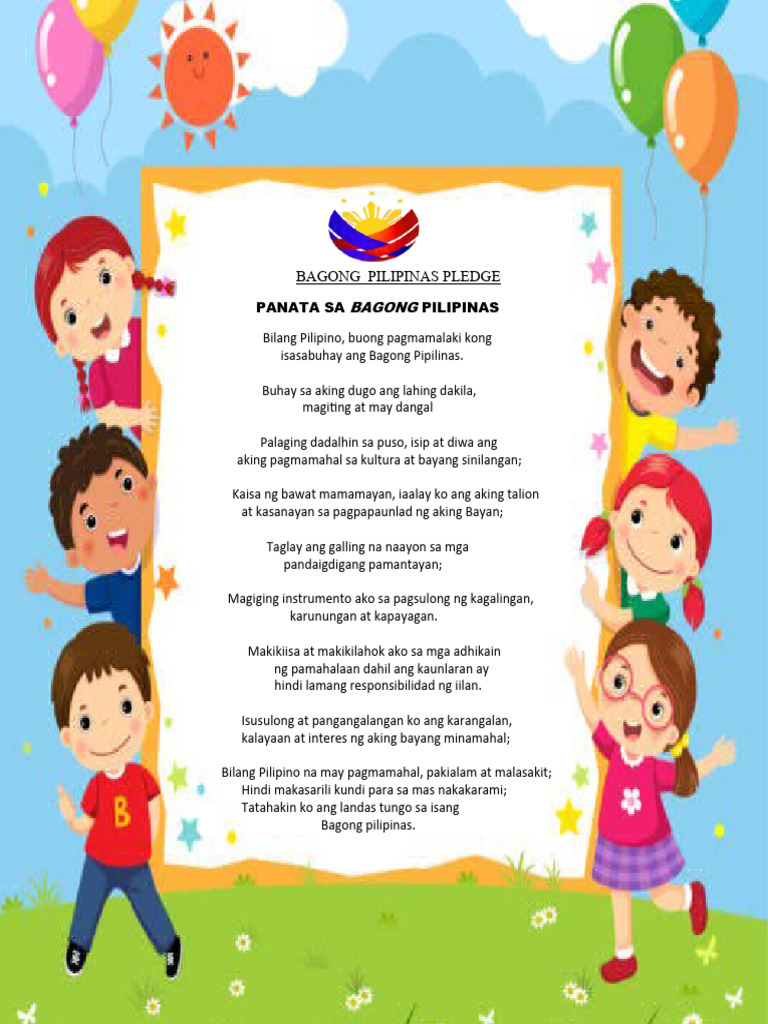 Bagong Pilipinas Pledge | PDF