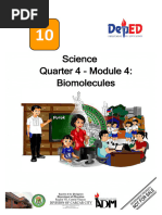 Science: Quarter 4 - Module 2: Biomolecules | PDF | Polysaccharide | Dna