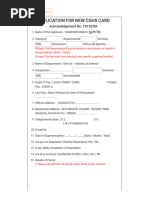 CGHS Card Renewal Form 062138069e49427 73946143 | PDF