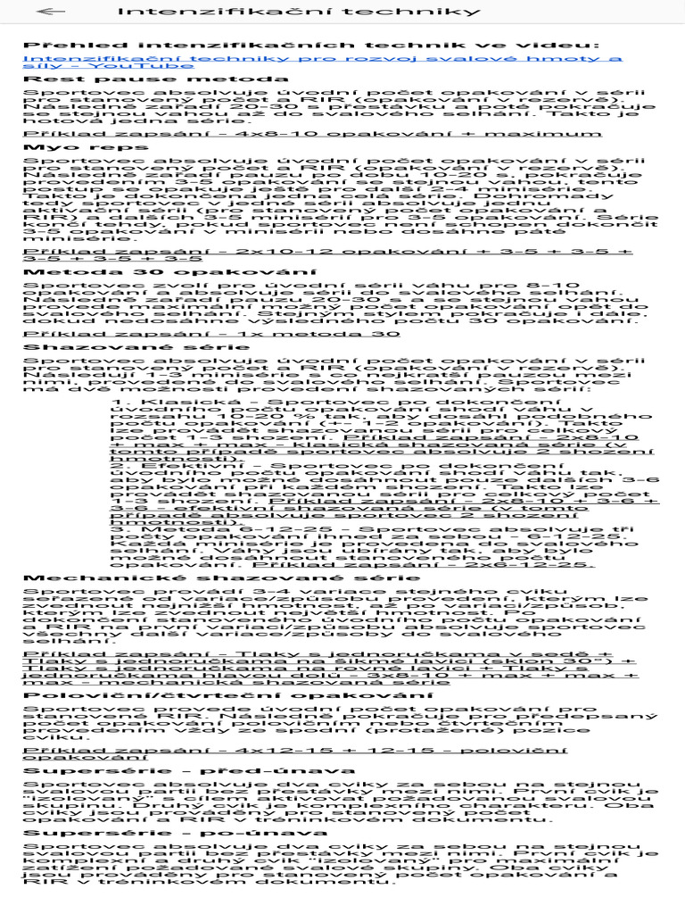 Intenzifikační Techniky | PDF