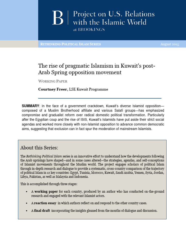 Courtney Freer - The Rise of Pragmatic Islamism in Kuwait | PDF ...