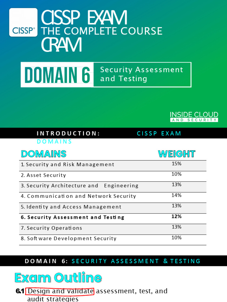 Cissp 2022 Update Dom6 Handout | PDF | Computer Security | Security