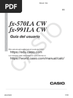 Manual de Usuario Casio FX-991EX (Español - 48 Páginas) PDF | PDF