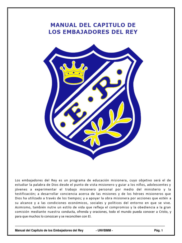 Copia de MANUAL EMBAJADORES DEL REY | PDF | Cristo (título) | Oración