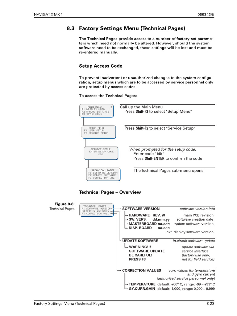 How To Access Factory Settings Menu | PDF